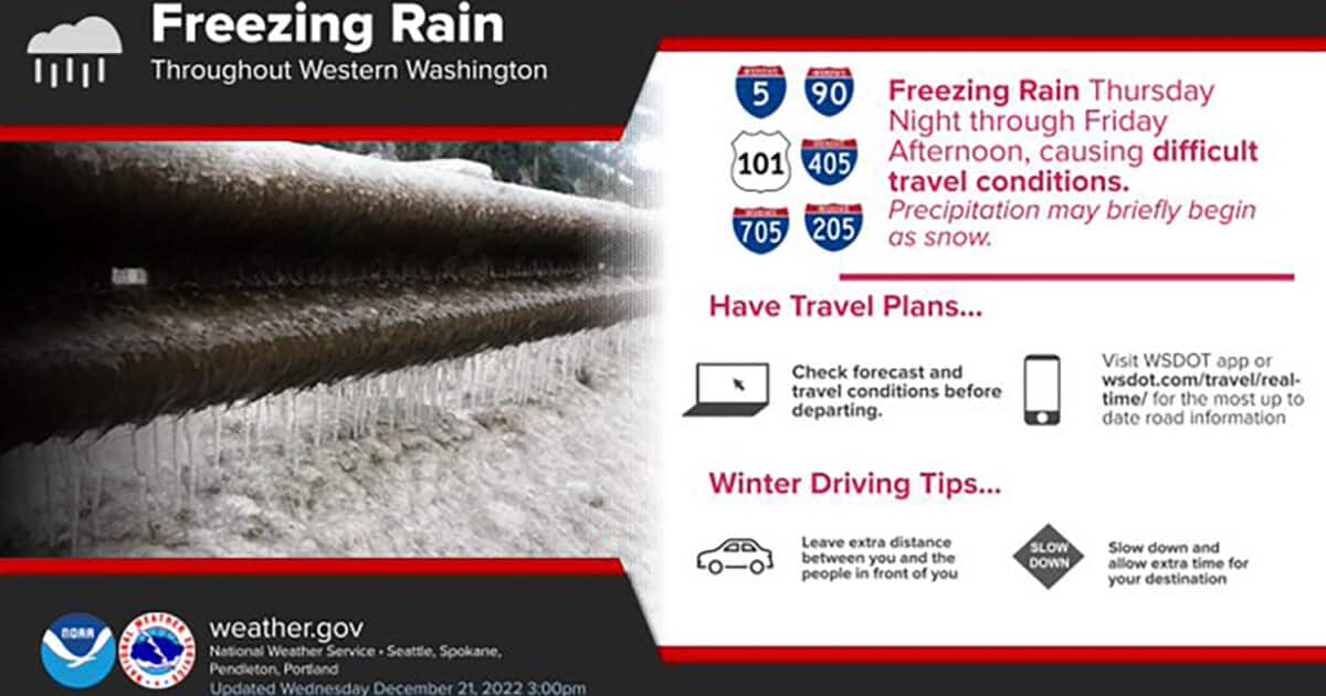 Freezing rain in forecast for end of week - Gig Harbor Now | A ...