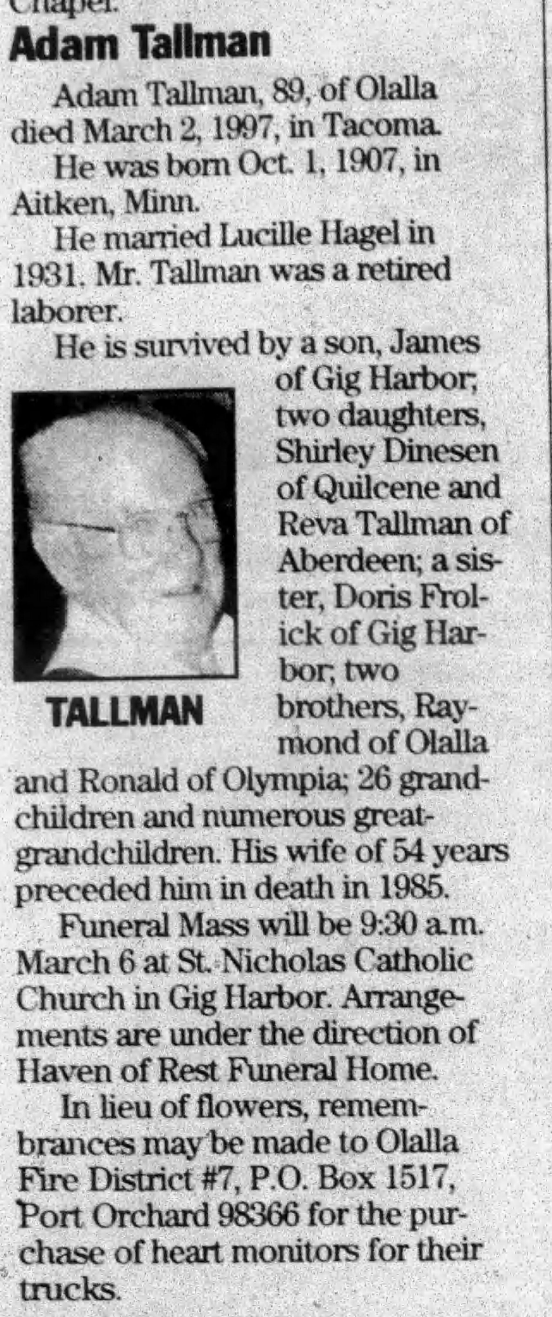 The man behind Adam Tallman Nature Park - Gig Harbor Now | A hyperlocal ...