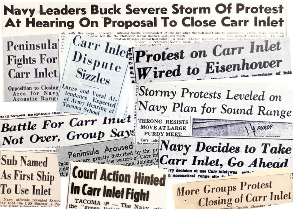 The Battle for Carr Inlet pitted local community against the Navy - Gig ...