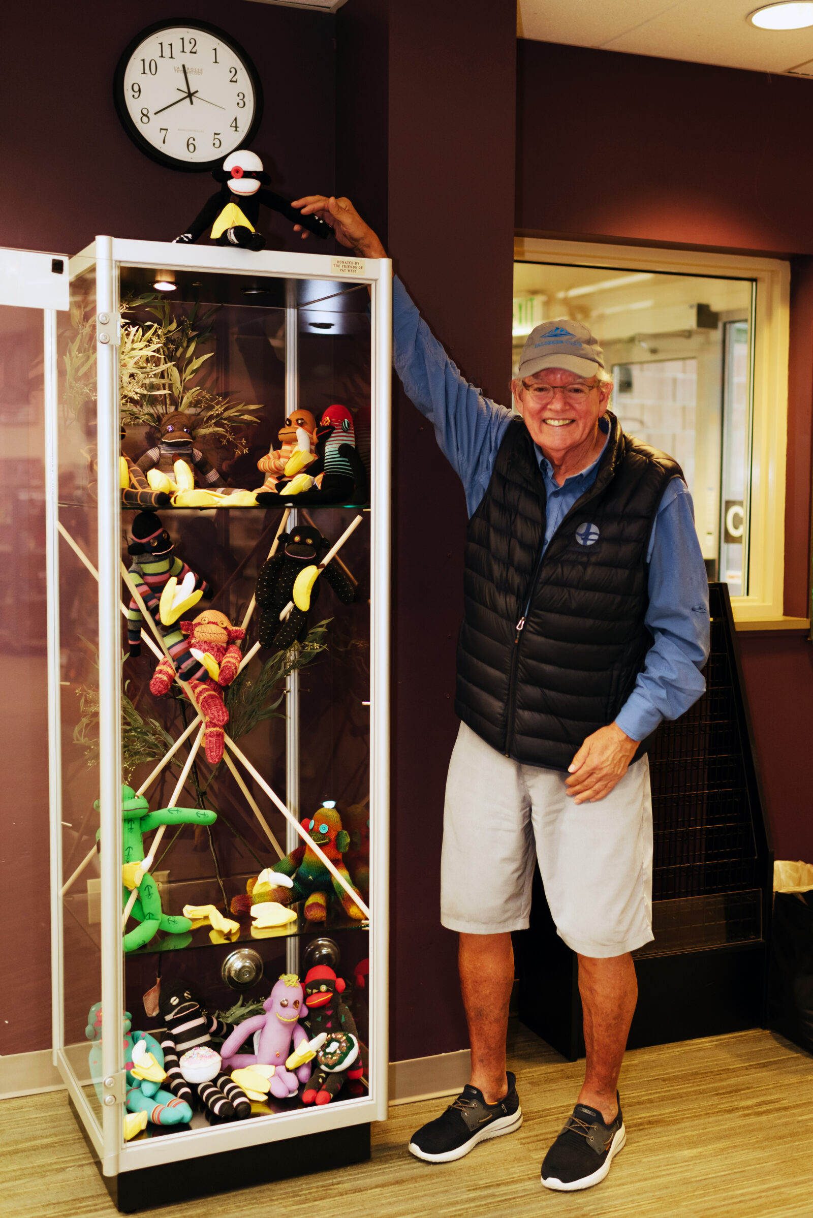 Sock monkey display kicking it at the Gig Harbor Library - Gig Harbor ...
