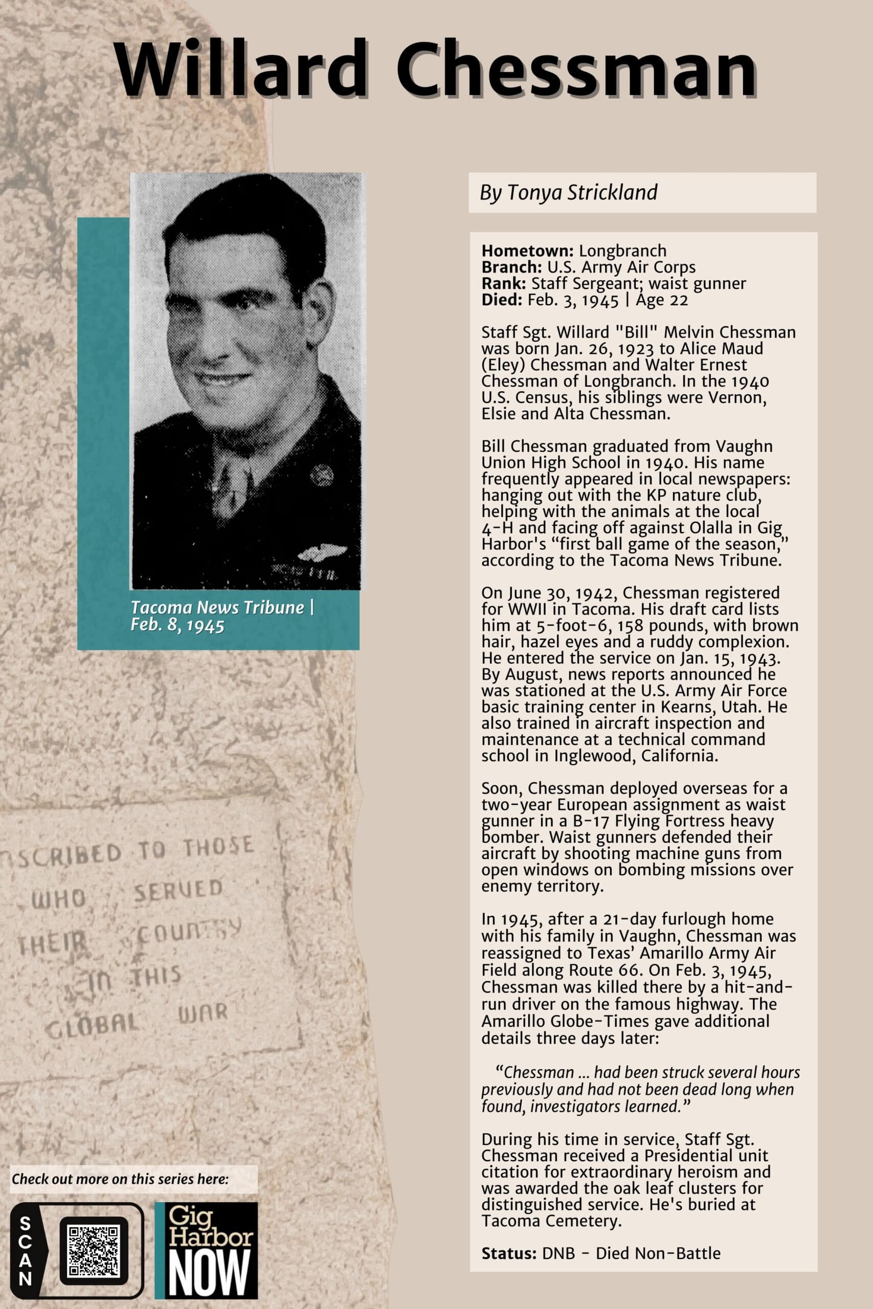 14 Names to Remember | Willard Chessman - Gig Harbor Now | A hyperlocal ...