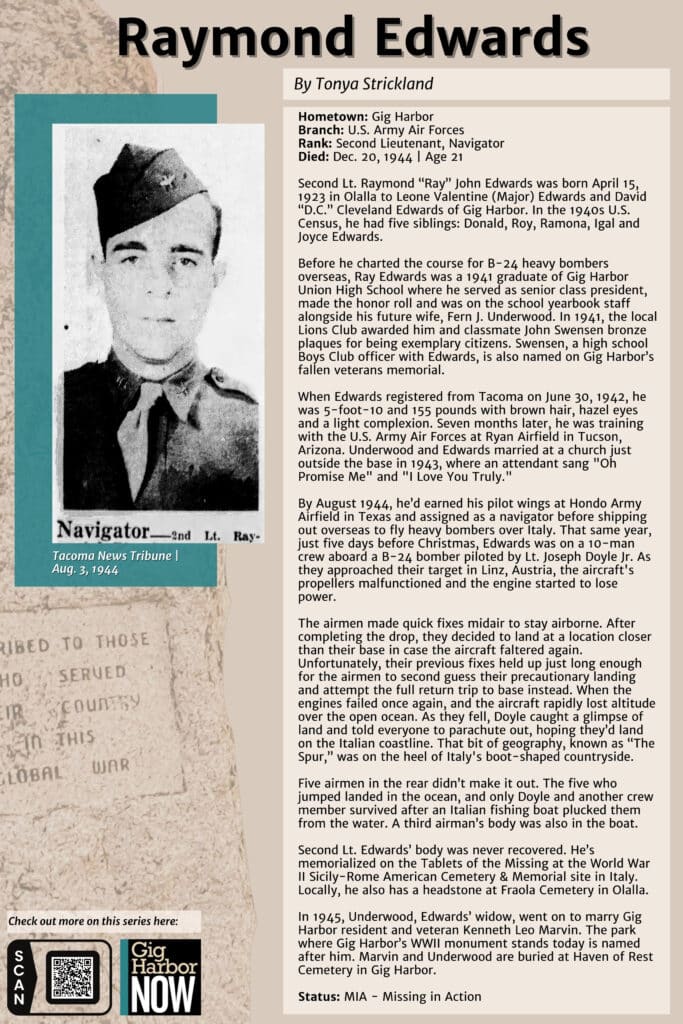 14 Names to Remember | Raymond Edwards - Gig Harbor Now | A hyperlocal ...