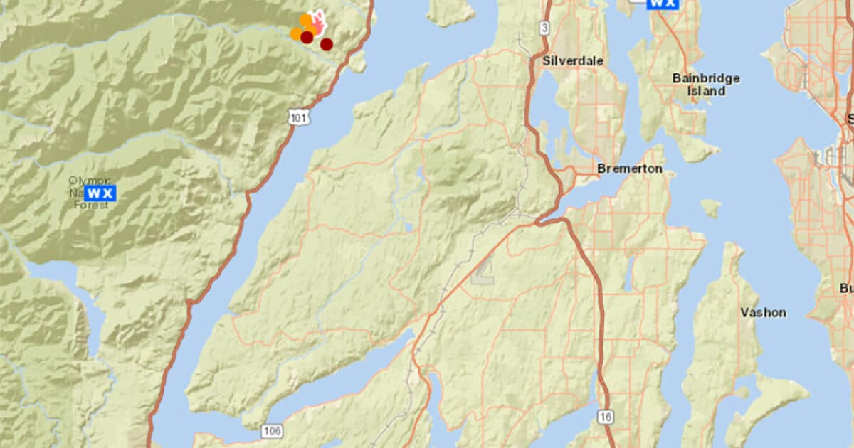 Fire near Brinnon now estimated at 445 acres - Gig Harbor Now | A ...