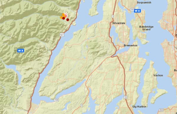 Wildfire burning on Olympic Peninsula, but air quality is still OK here ...