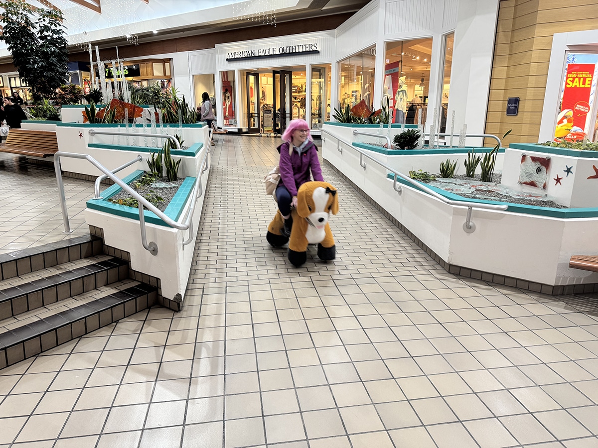 Two in Tow & On The Go | Plush animal scooters at the Kitsap Mall - Gig ...