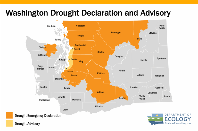 Drought declaration covers much of Western Washington — but not Gig ...