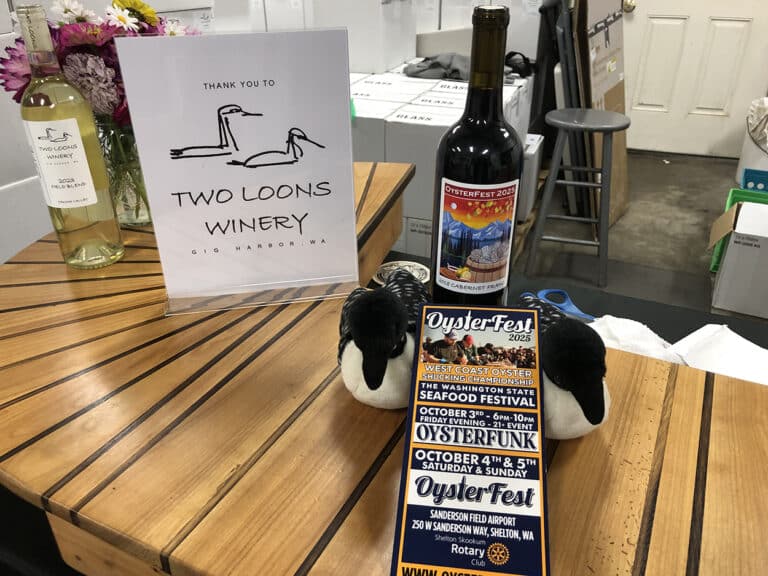 Two Loons takes flight as featured wine at Oyster Festival - Gig Harbor ...
